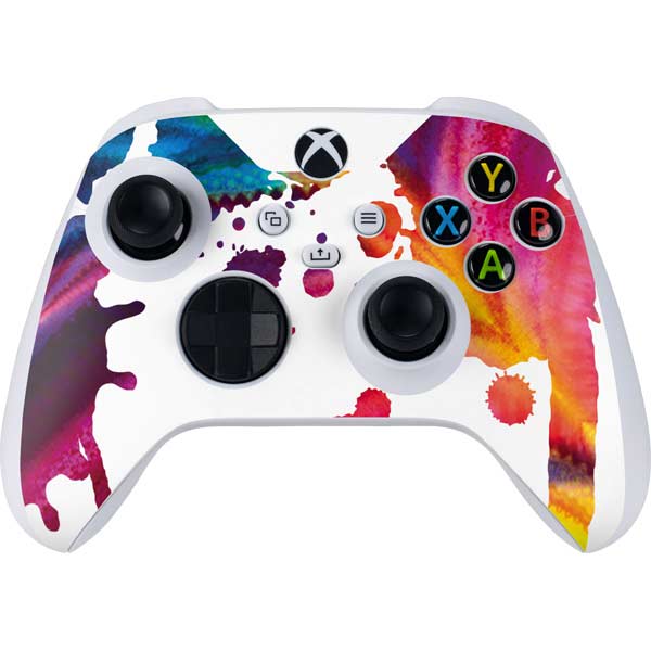 Chromatic Splatter White Microsoft Xbox Skin | Art – Skinit