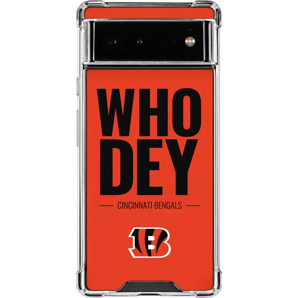 Cincinnati Bengals Team Motto Google Pixel 6 Clear Case | Transparent ...