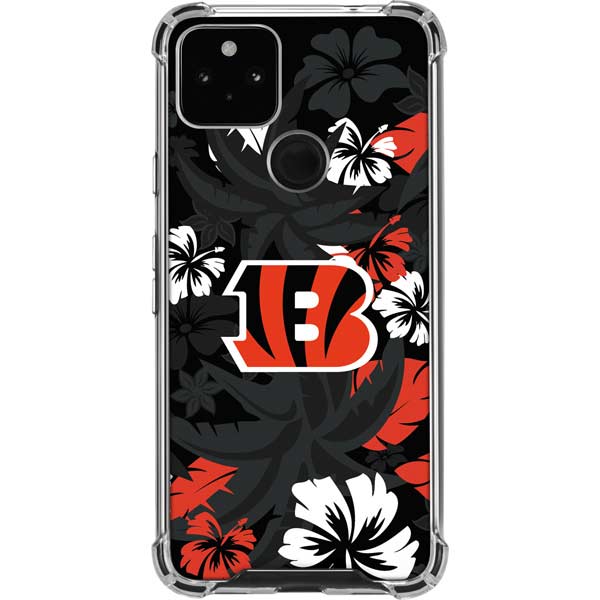 Cincinnati Bengals Tropical Print Google Pixel Clear Case | NFL – Skinit