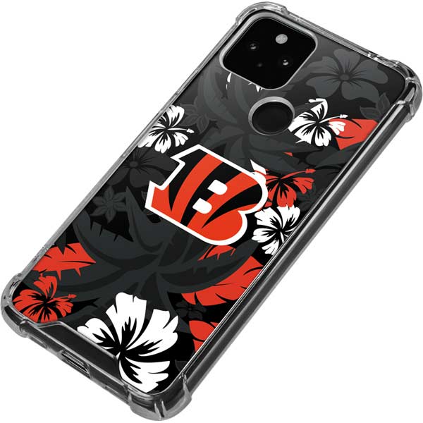 Cincinnati Bengals Tropical Print Google Pixel Clear Case | NFL – Skinit