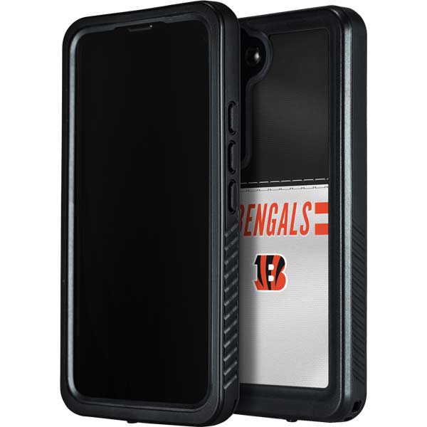 Cincinnati Bengals White Striped Galaxy S23 Case | Waterproof Phone ...