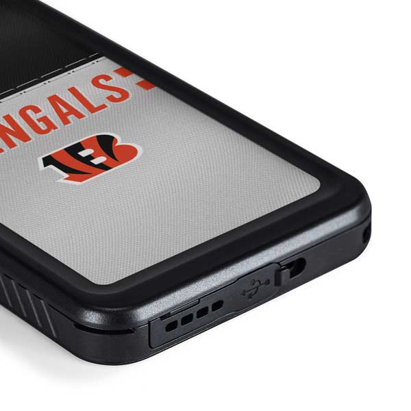 Cincinnati Bengals White Striped Galaxy S23 Case | Waterproof Phone ...