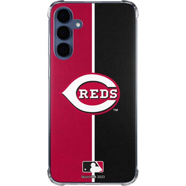 MLB Cincinnati Reds Split Galaxy S24 Clear Case | Transparent Phone ...