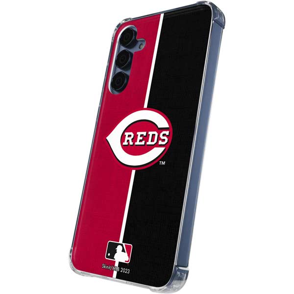 MLB Cincinnati Reds Split Galaxy S24 Clear Case | Transparent Phone ...