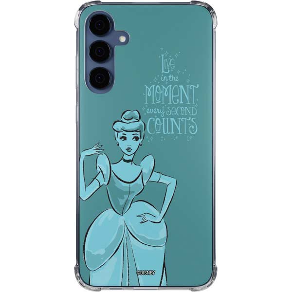 Disney Princess Cinderella Live in the Moment Art Galaxy S24 Clear Case ...