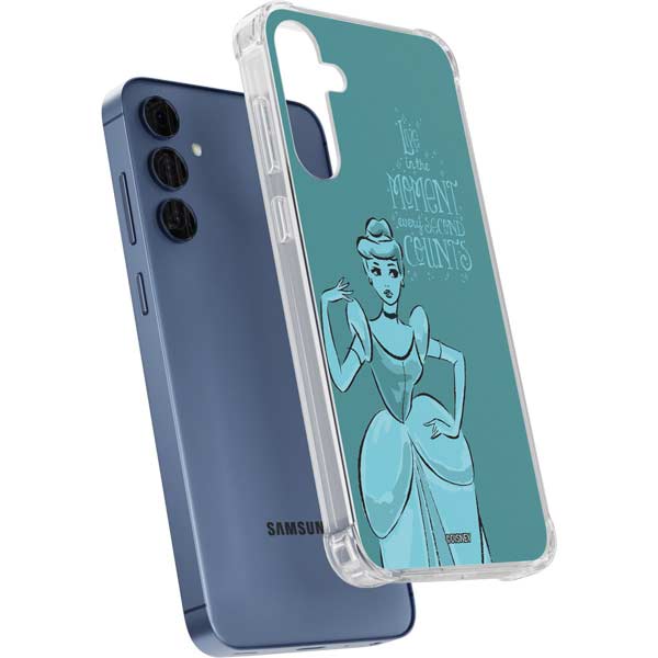 Disney Princess Cinderella Live in the Moment Art Galaxy S24 Clear Case ...