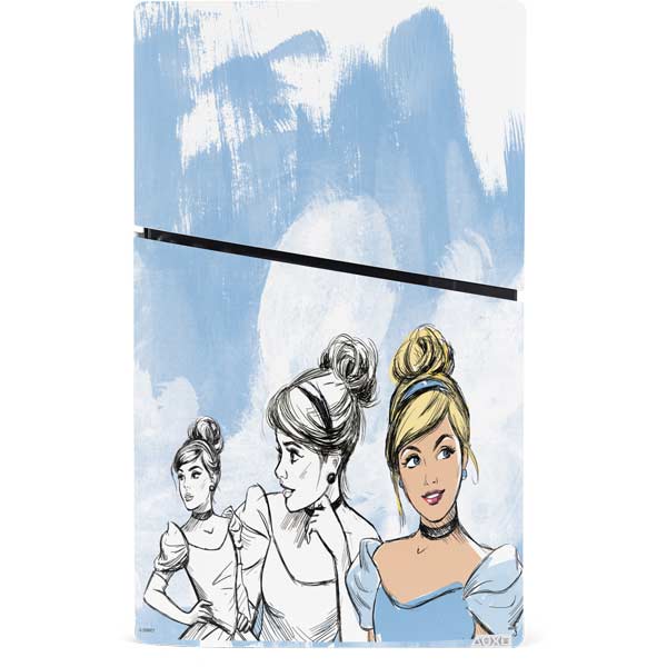 Disney Princess Cinderella Sketch PS5 Slim Digital Edition Console ...