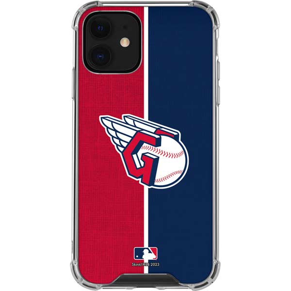 Cleveland Guardians Split Apple iPhone Clear Case | MLB – Skinit
