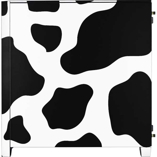 Cow Pattern Animal Print Corsair 4000D Tempered Glass Mid-Tower ATX ...