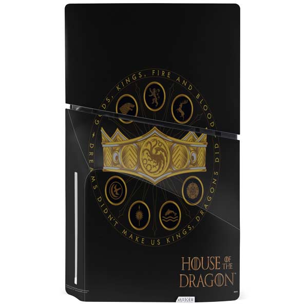 HBO House of the Dragon Crown and Sigils Skin for PS5 Slim Disk Console ...