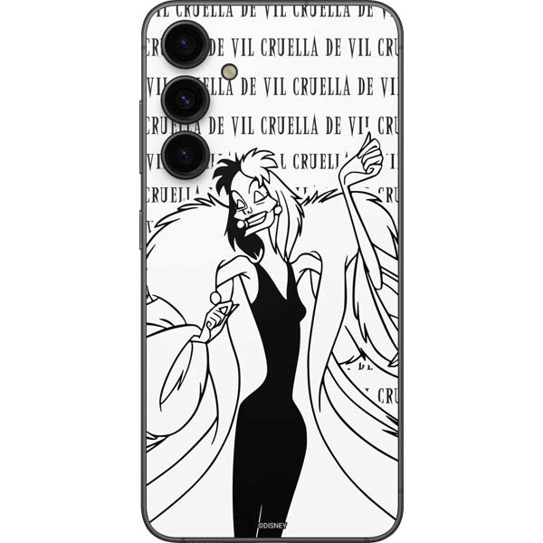 Disney Villains Cruella de Vil Black and White Galaxy S23 FE Skin | Skinit