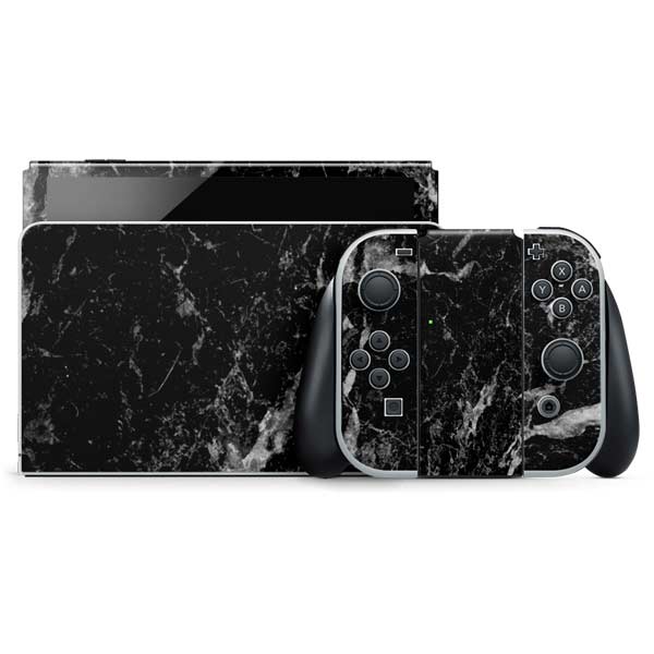 Crushed Black Nintendo Switch OLED (2021) Bundle Skin | Skinit