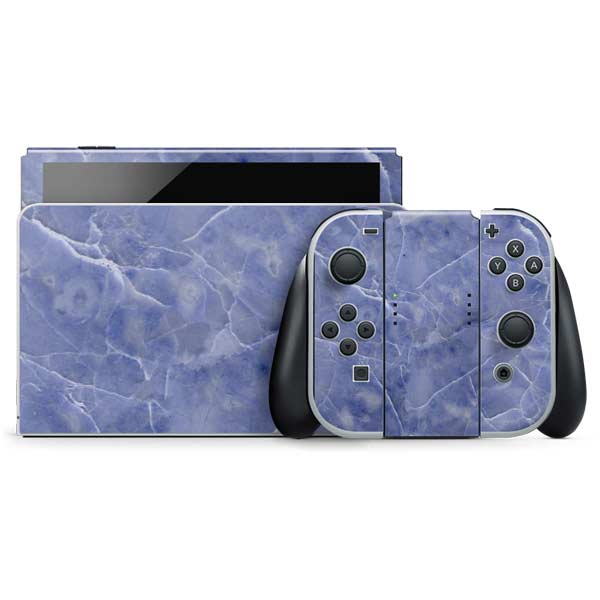 Crushed Blue Nintendo Switch OLED (2021) Bundle Skin | Skinit