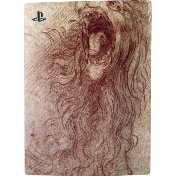 da Vinci - Sketch of a roaring lion Skin for PS5 Console - Skinit