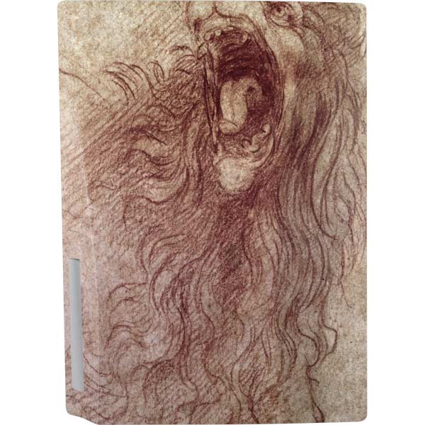 da Vinci - Sketch of a roaring lion Skin for PS5 Console - Skinit