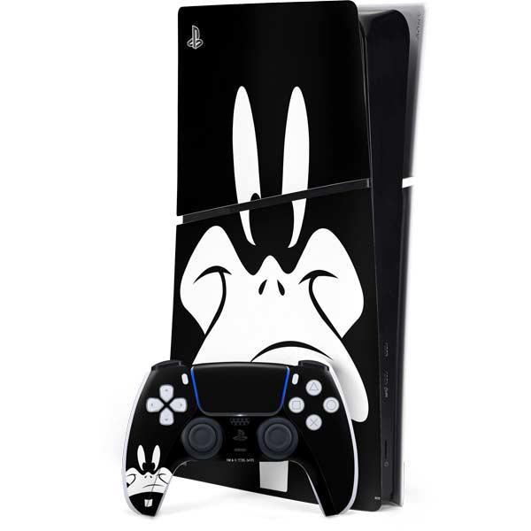 Looney Tunes Daffy Duck Plain Black and White PS5 Slim Digital Edition ...