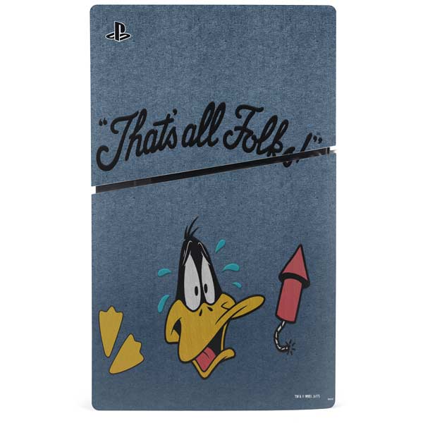 Looney Tunes Daffy Duck Thats All Folks PS5 Slim Digital Edition ...