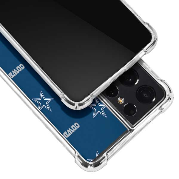 Dallas Cowboys Blitz Series Clear Phone Case for Galaxy S21 Ultra 5G ...