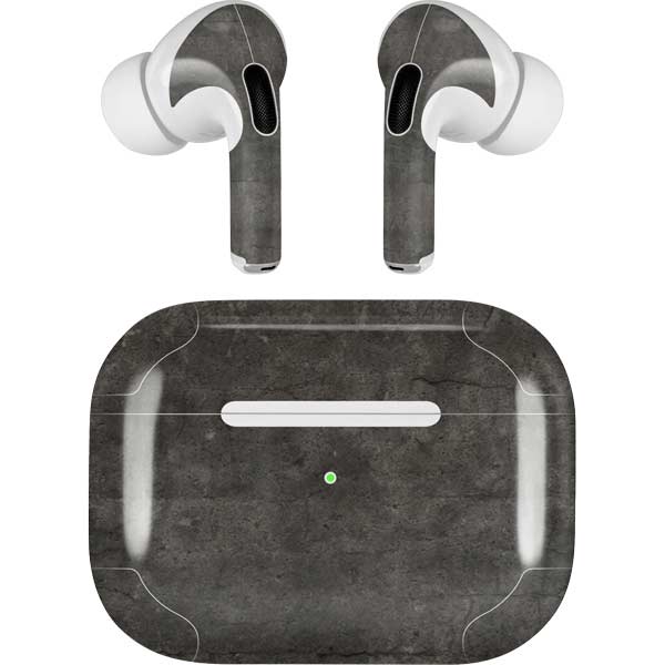 Dark Iron Grey Concrete Apple AirPods Skin – Skinit