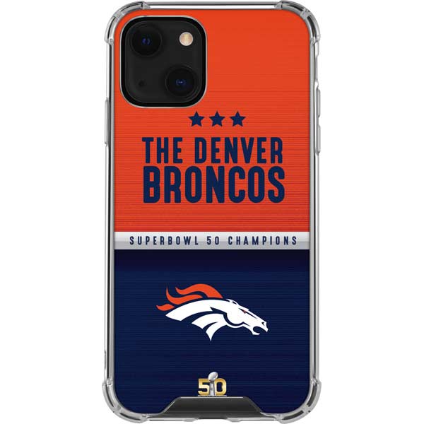 Denver Broncos Super Bowl 50 Champions iPhone 14 Clear Case | Clear ...