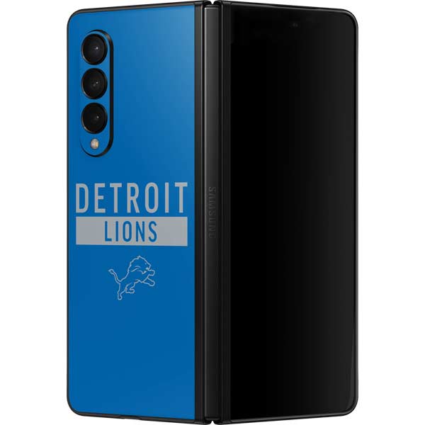 Detroit Lions Blue Performance Series Skin for Galaxy Z Fold3 5G ...