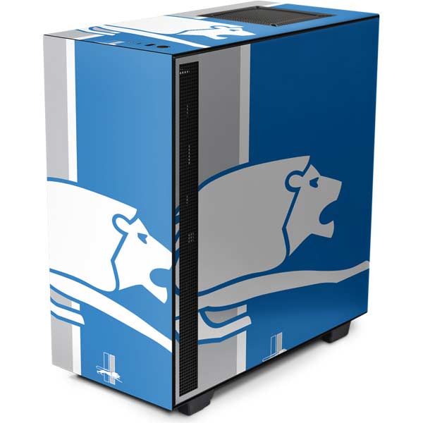 Detroit Lions Retro Logo NZXT H510 Compact ATX Mid-Tower Case Skin – Skinit