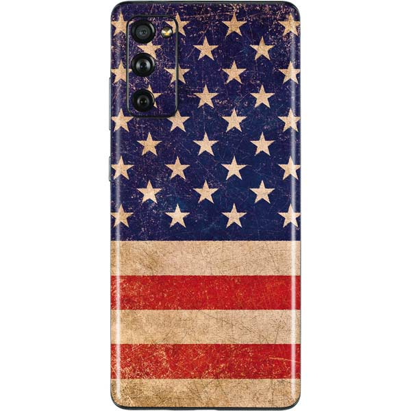 Distressed American Flag Skins for Galaxy S20 FE - Skinit