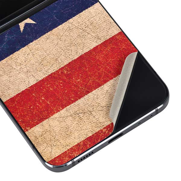 Distressed American Flag Skin for Galaxy Z Flip5 5G | Skinit