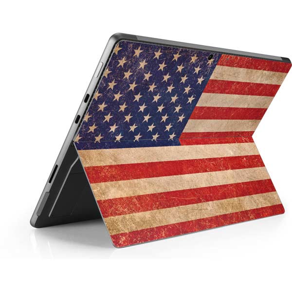Distressed American Flag Surface Pro 8 Skin | Skinit
