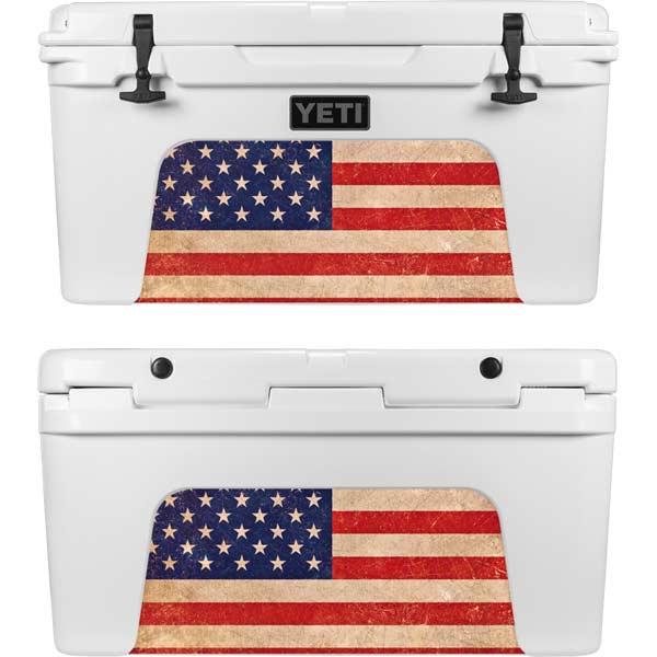 Distressed American Flag YETI Tundra 75 Hard Cooler Skin | Skinit