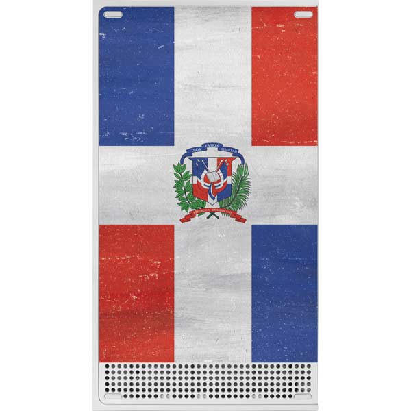 Xbox Series S Skins | Dominican Republic Flag Distressed Skins | Skinit.com