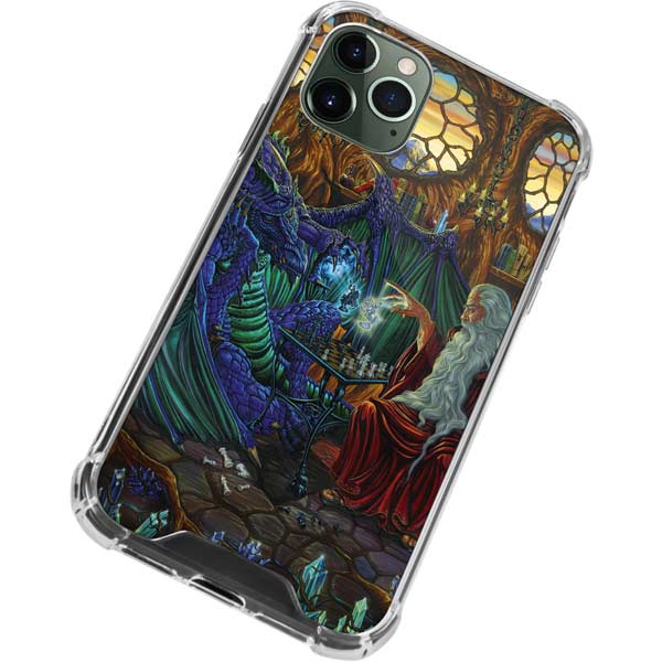 Dragon and Wizard Playing Chess Apple iPhone Clear Case | Art – Skinit