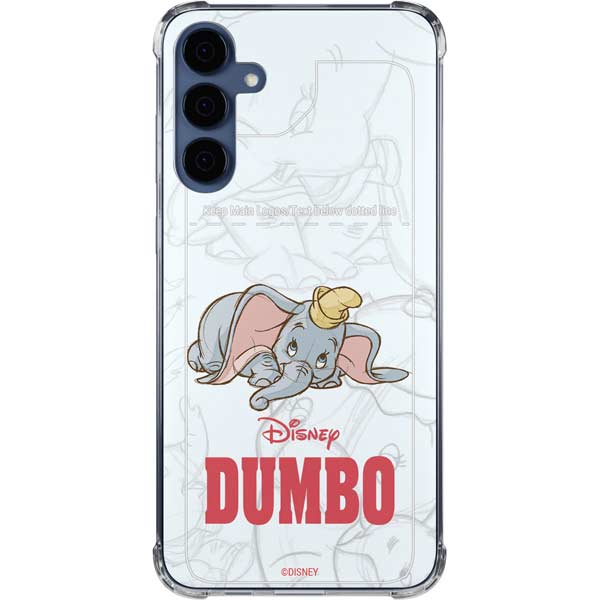 Disney Dumbo Classic sketched portrait Galaxy S24 Clear Case ...