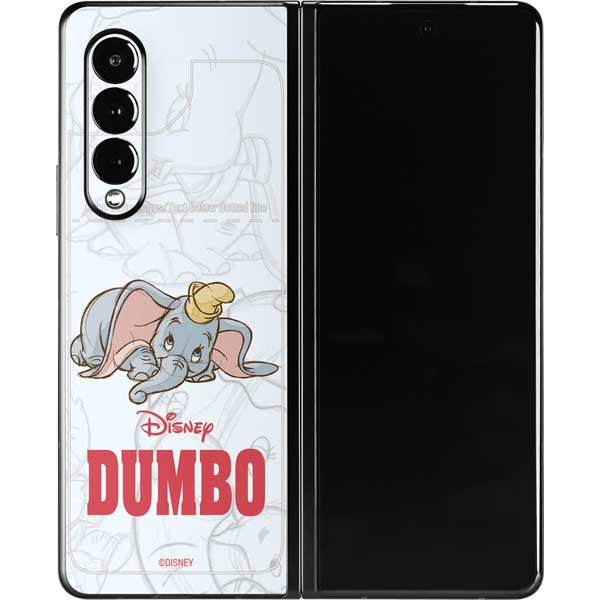 Dumbo Classic sketched portrait Skin for Galaxy Z Fold3 5G | Decals ...