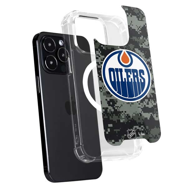 Edmonton Oilers Camo iPhone 14 Pro Max MagSafe Case | Skinit