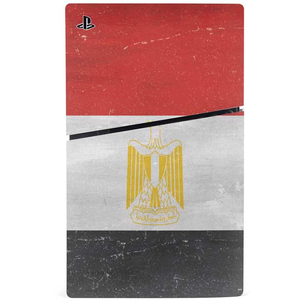 Egyptian Flag Distressed PS5 Slim Digital Edition Console & Controller ...