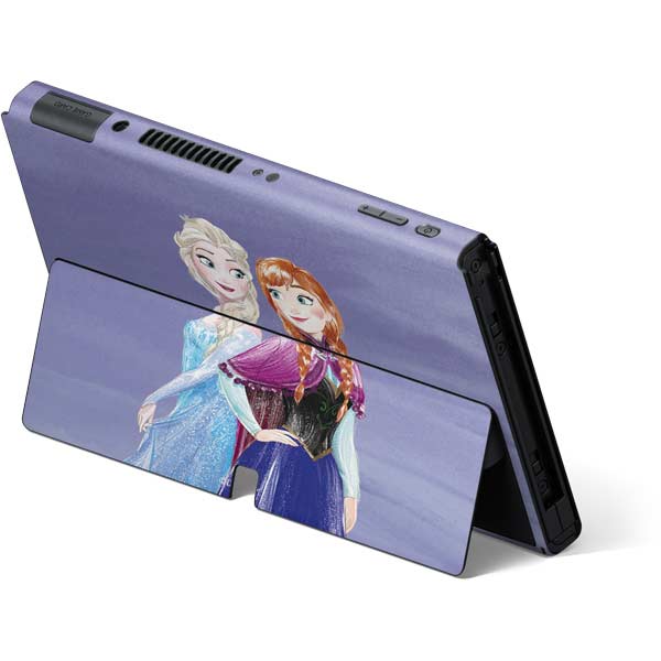 Elsa and Anna Sisters Nintendo Switch OLED (2021) Bundle Skin | Skinit