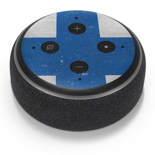 Finland Flag Distressed Amazon Echo Dot Skin | Skinit