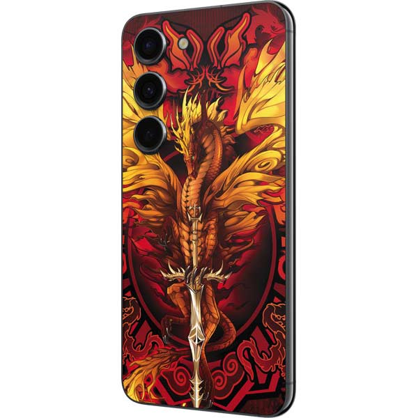 Galaxy S23 Fire Dragon Skin | Skinit