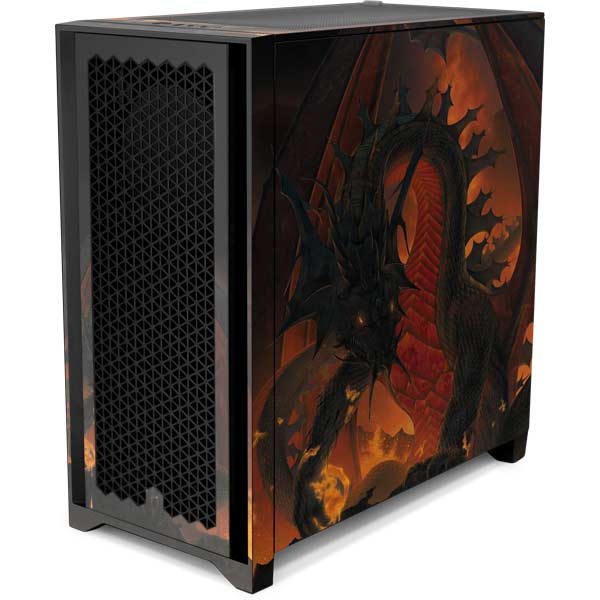 Fireball Dragon Corsair 4000D Tempered Glass Mid-Tower ATX Case Skin ...