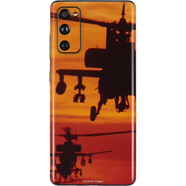 Four AH-64 Apache Helicopters Skins for Galaxy S20 FE - Skinit