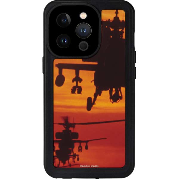 Four AH-64 Apache Helicopters Waterproof Case for iPhone 15 Pro ...