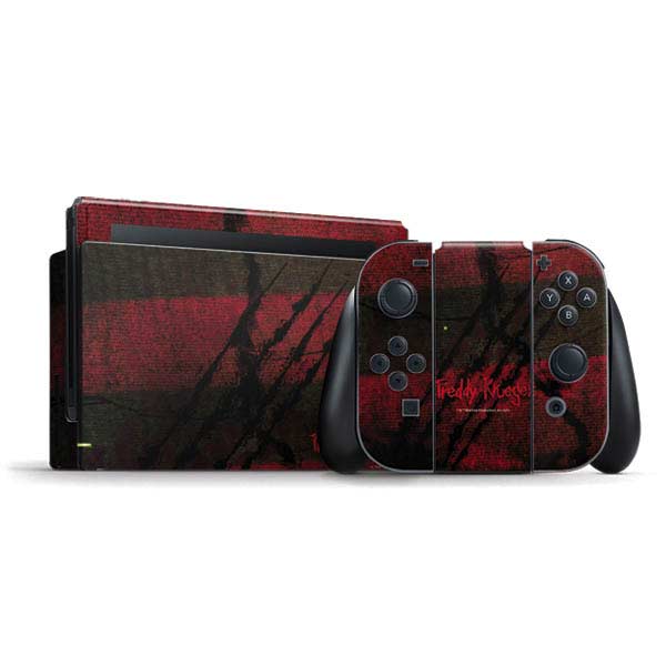 Freddy Krueger Scratch Nintendo Switch Skin – Skinit