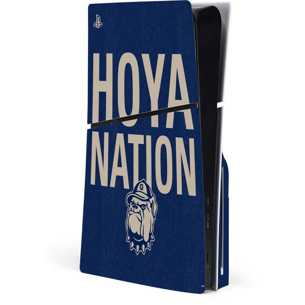 Georgetown University Hoyas Bulldog Skin for PS5 Slim Disk Console - Skinit
