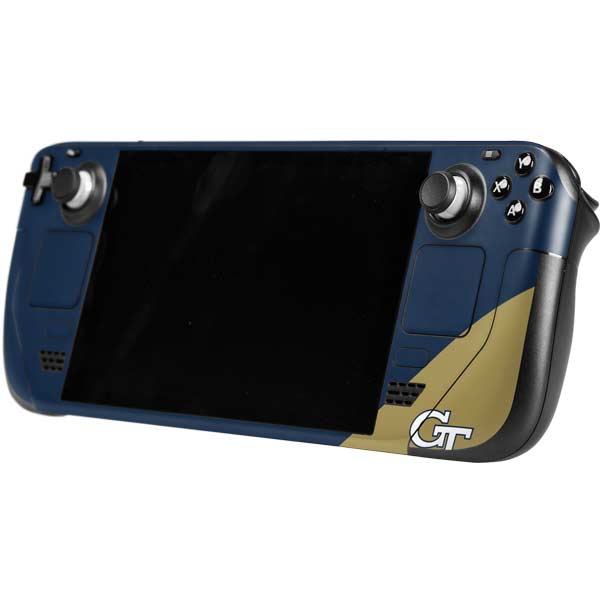 Georiga Tech Logo Steam Deck Handheld Gaming Computer Skin – Skinit