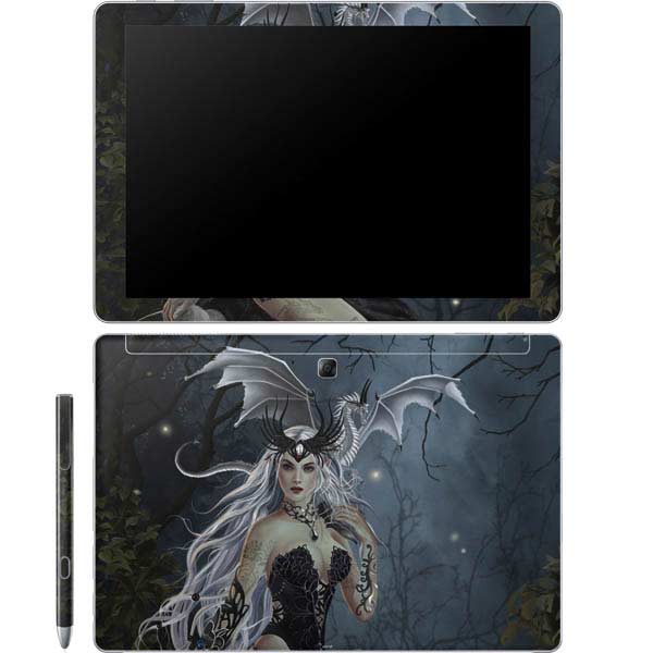 Gothic Queen with Silver Dragon by Nene Thomas Samsung Galaxy Book Skin ...