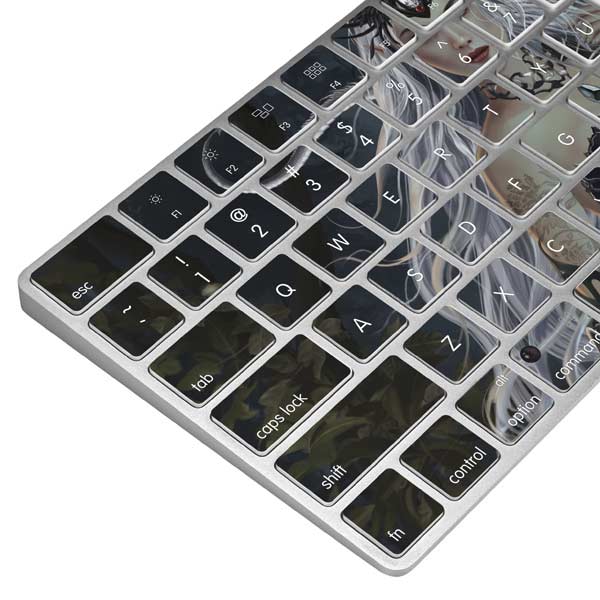 Gothic Queen with Silver Dragon by Nene Thomas Magic Keyboard Skin – Skinit