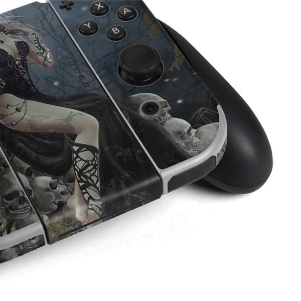 Gothic Queen with Silver Dragon Nintendo Switch OLED (2021) Bundle Skin ...