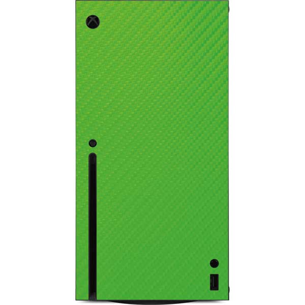 Green Carbon Fiber Specialty Material Xbox Series X Console Skin – Skinit