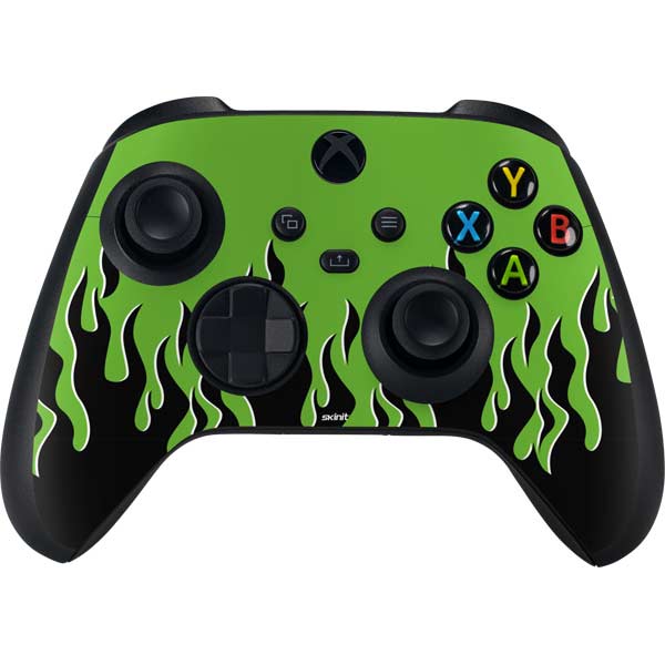 Green Flames Microsoft Xbox Skin | Art – Skinit